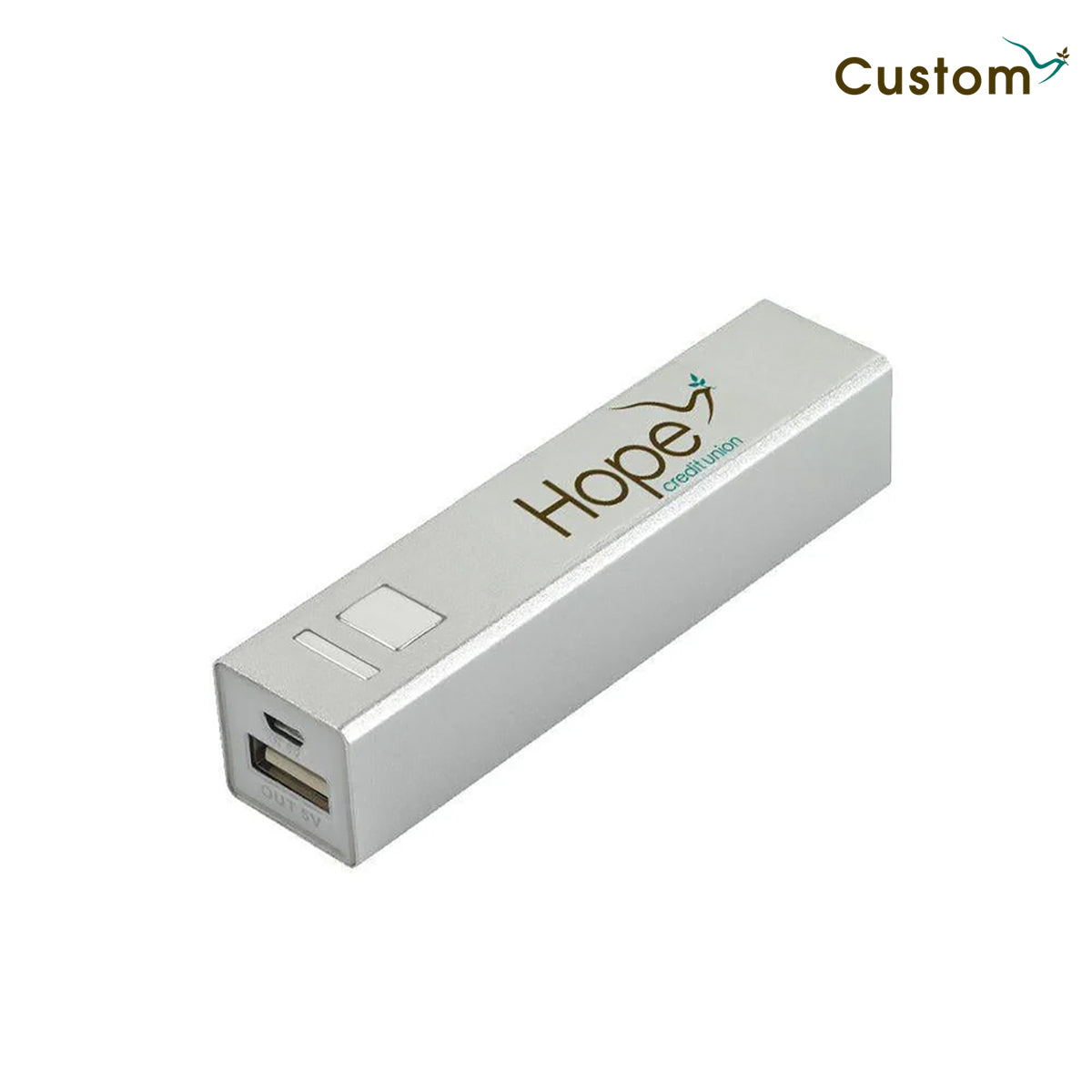 HCU Metal Power Bank 2600 mAh – Hope Credit Union - Online Store